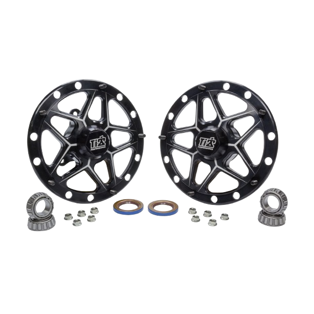Ti22 Direct Mount Front Hubs Forged Black TIP2800 | High Speed Ti