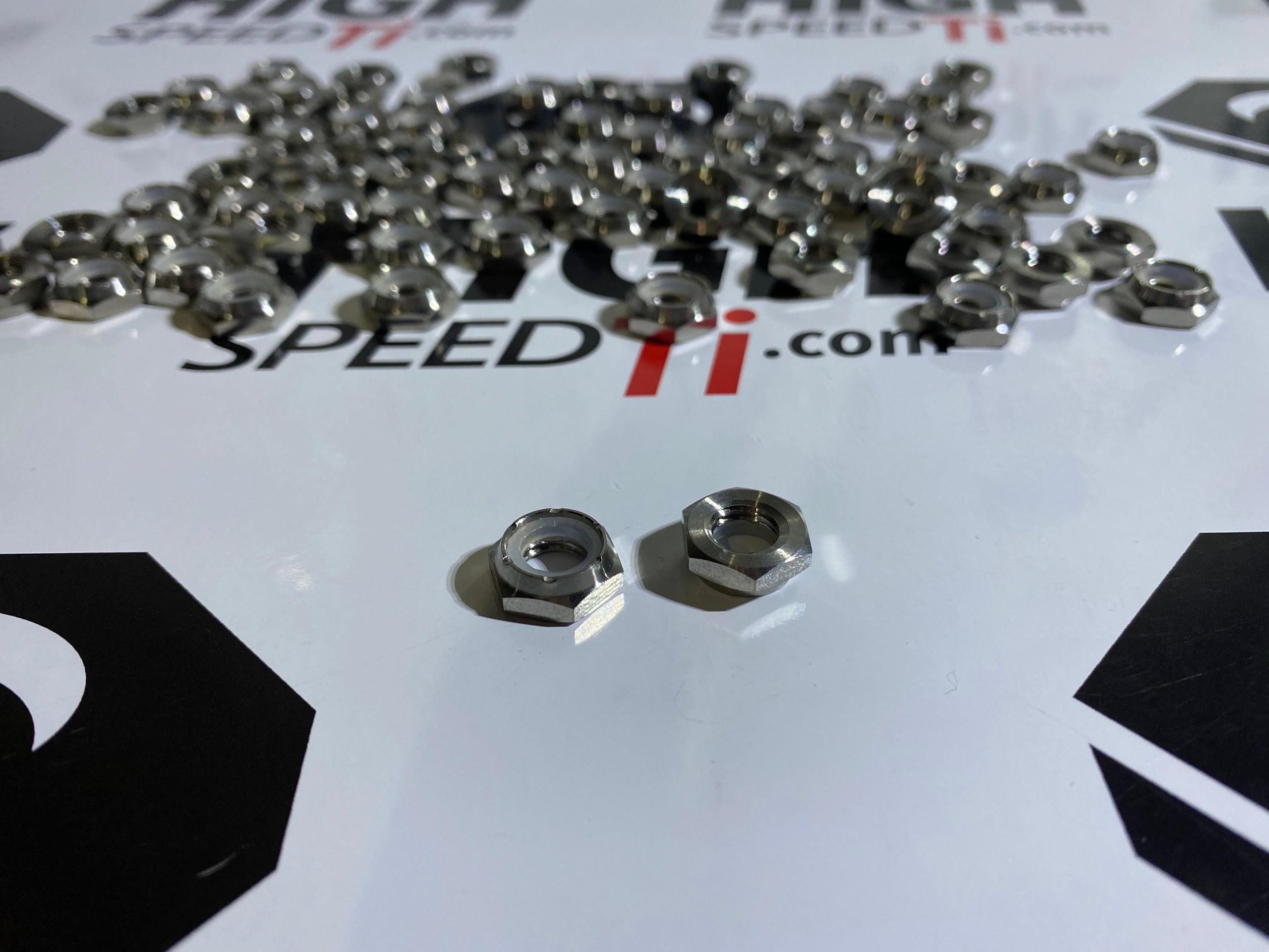 5/16-24 Nylock Half Nuts | High Speed Ti